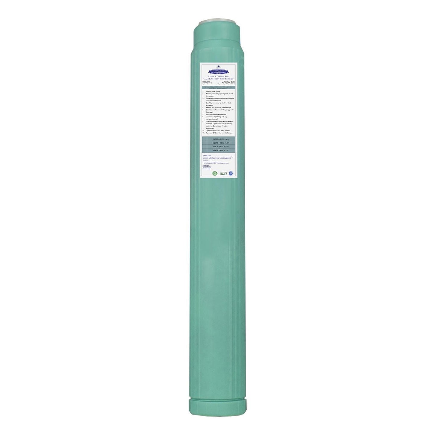 Calcite & Coconut Shell GAC Filter Cartridge – Crystal Quest Water Filters