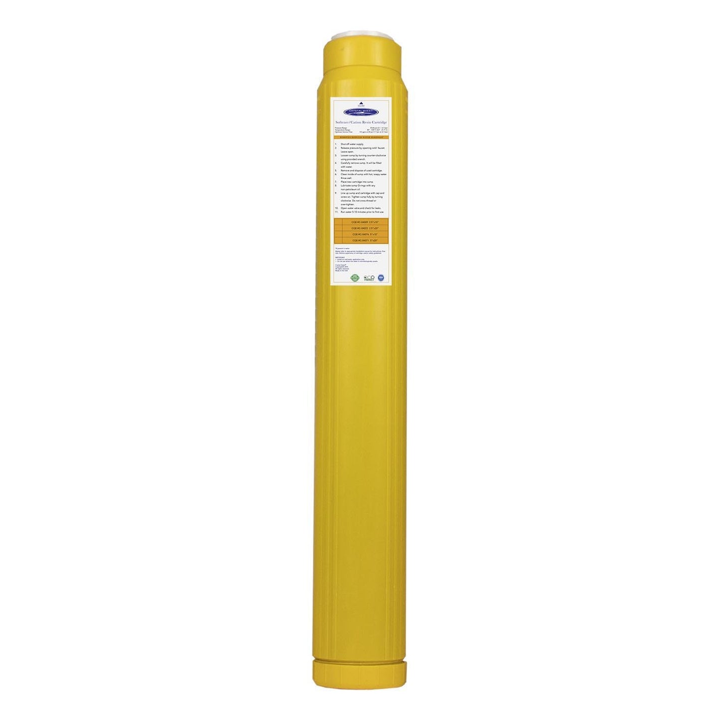 Cation Resin Filter Cartridge – Crystal Quest Water Filters